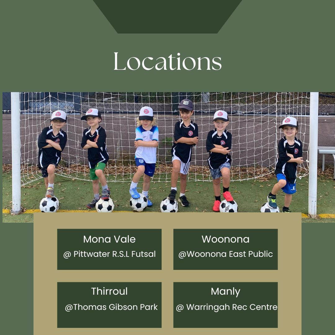Locations + Bookings - Mini Tots Soccer